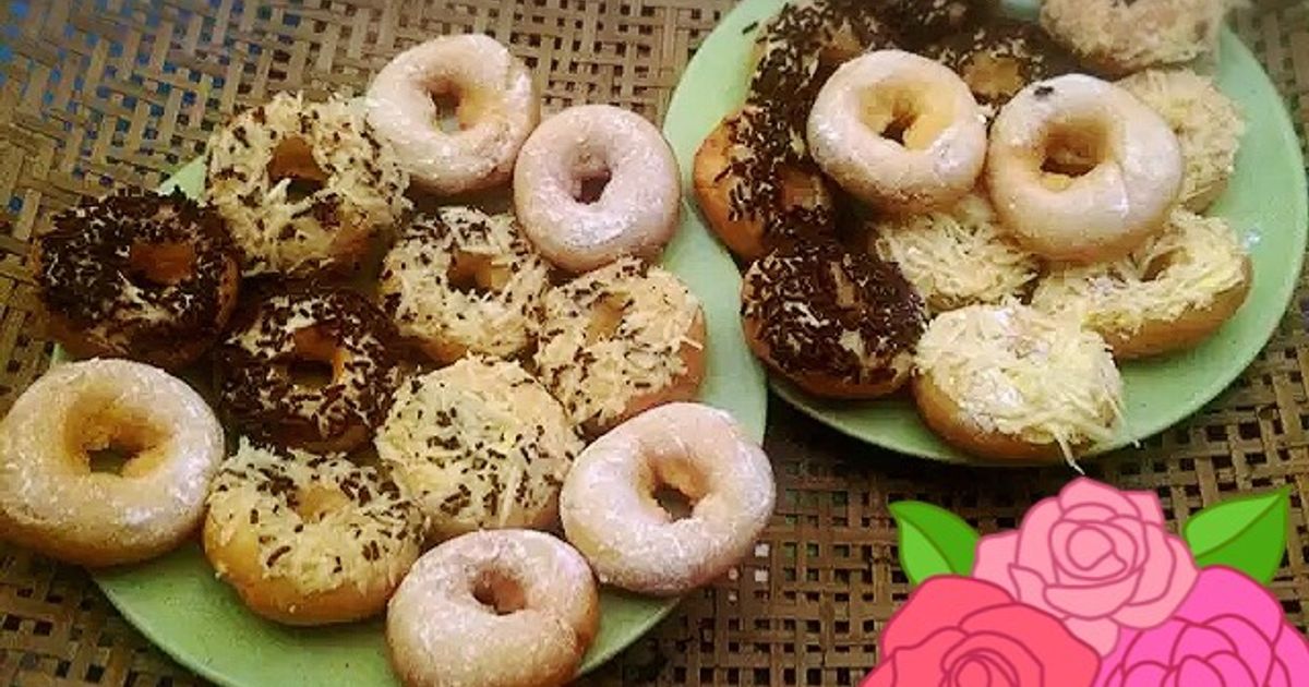 Resep Donat Empuk Tanpa Telur ☺️☺️ oleh lisra - Cookpad