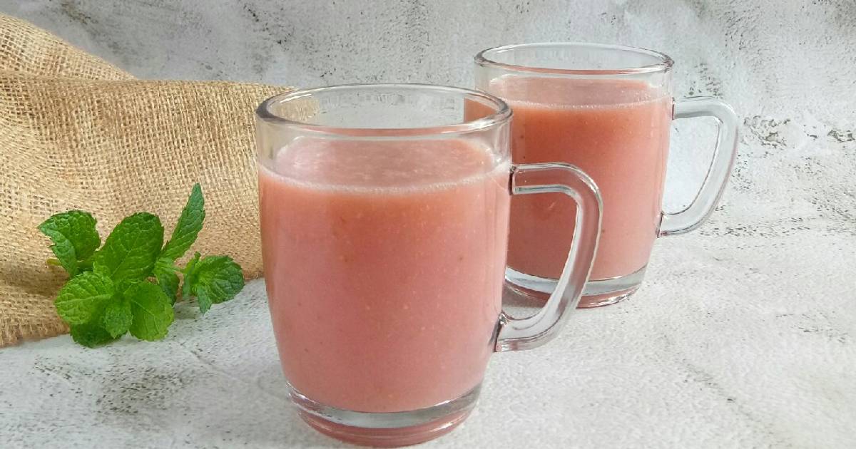 896 resep jus pisang strawberry enak dan mudah - Cookpad