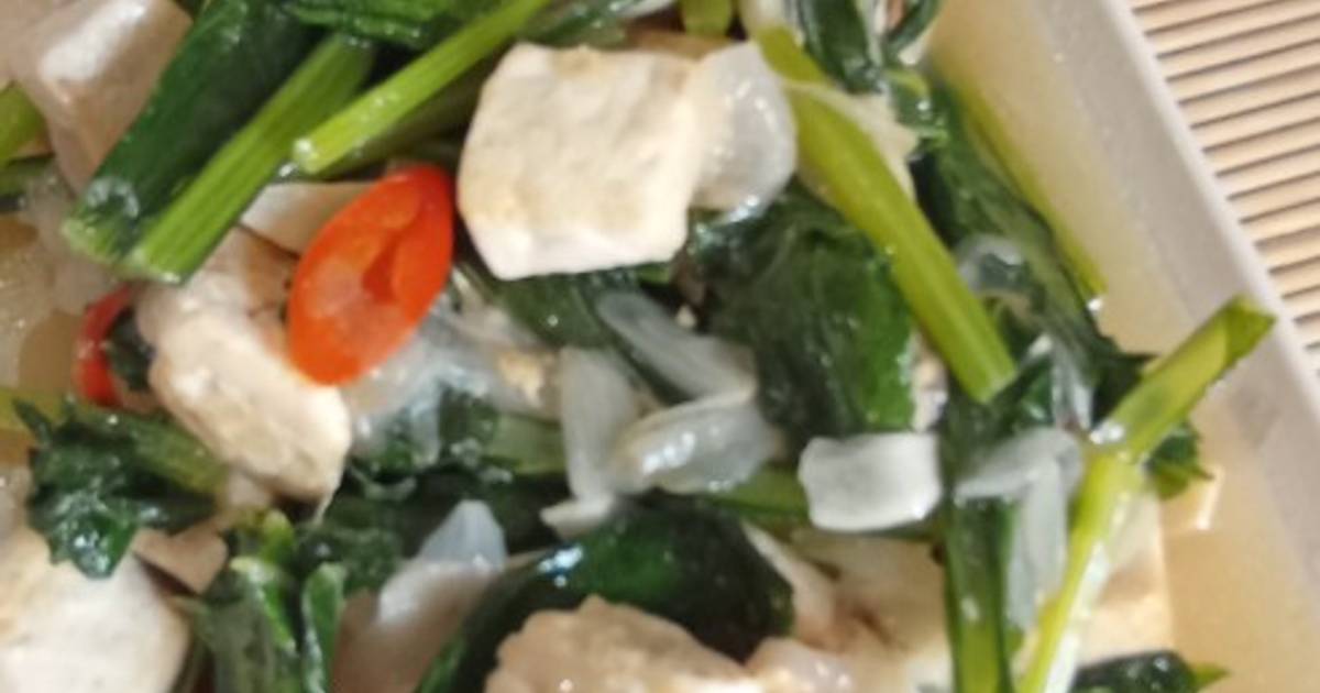 913 resep tumis sayur sawi hijau dengan tahu enak dan mudah - Cookpad