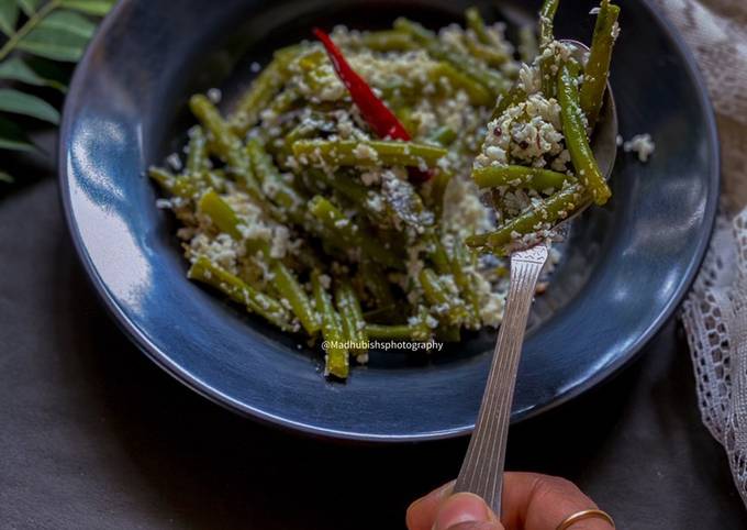 Green Beans Poriyal Recipe by Madhumita Bishnu - Cookpad