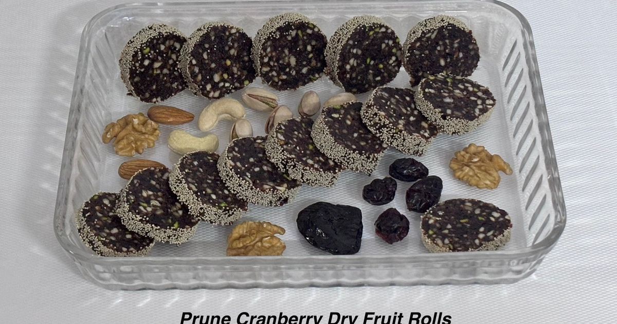 Prune Cranberry Dry Fruit Rolls – Diwali Special Sweet Recipe by ...