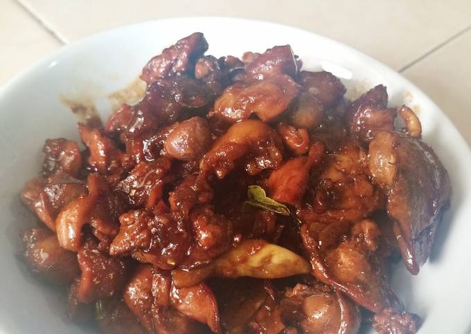 Resep Hati ampela ayam kecap super simpel oleh Dewi Sulistyowati - Cookpad