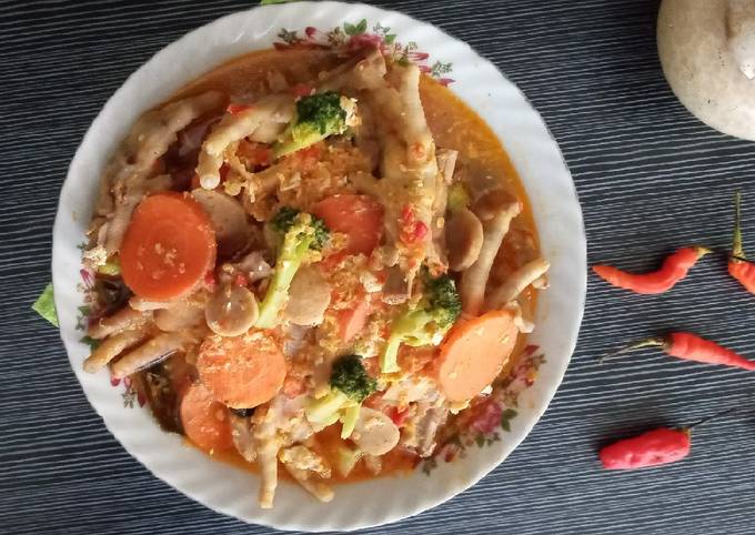 Resep Ceker Bumbu Seblak (pedas, gurih) oleh Nurul Fauzi - Cookpad