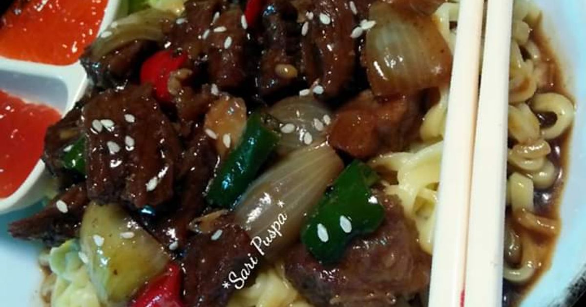 Resep Mie Sapi Lada Hitam oleh Sari Puspa - Cookpad