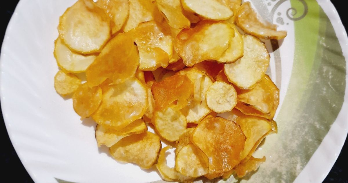 शकरकंद वेफर्स रेसिपी बनाने की विधि in Hindi by Harsha Solanki - Cookpad