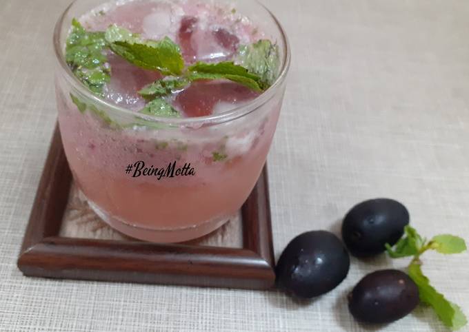 Jamun Mint Cooler Recipe by Jasmin Motta _ #BeingMotta - Cookpad