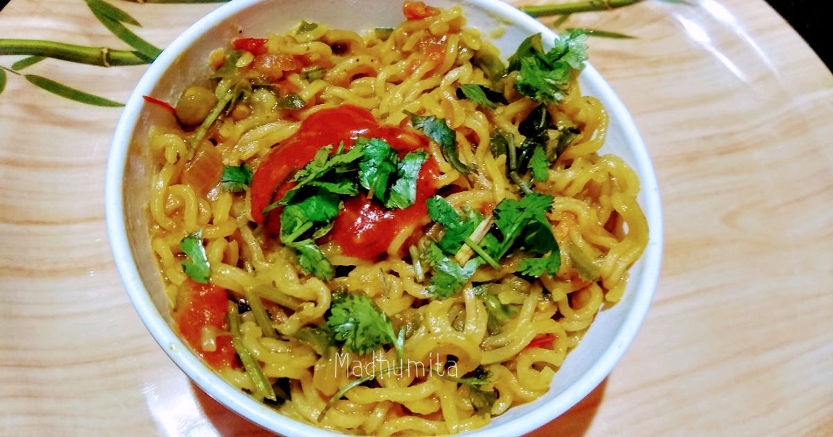 Spinach Atta Maggi Recipe by Dr.Madhumita Mishra - Cookpad