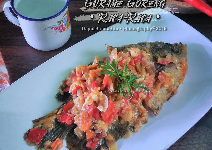 Resep Gurame Goreng Rica-Rica oleh Dika Noveri - Cookpad