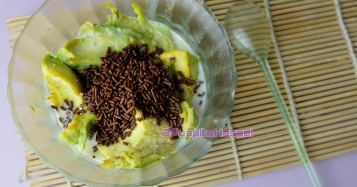 Resep Alpukat kerok super simple oleh Puspitasari Anggradewi - Cookpad