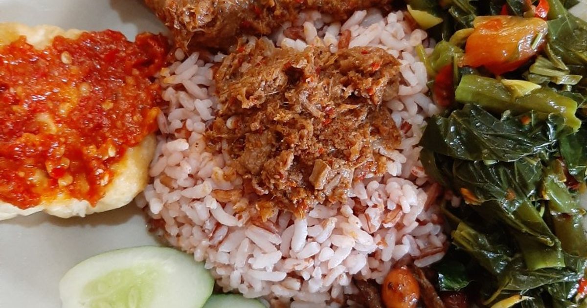 Resep Nasi Padang Lauk Rendang Ala Ala oleh Rina - Cookpad
