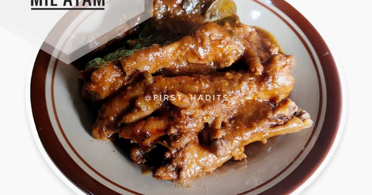 Resep Semur Ceker Topping Mie Ayam oleh Firsta - Cookpad