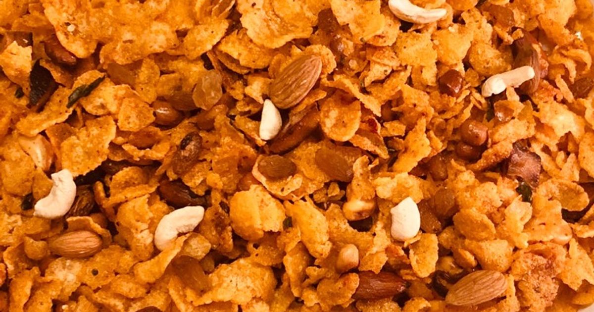 Cornflakes Chivda Diwali Special Farsan Recipe by Kajal Motwani - Cookpad