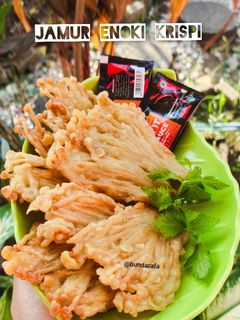 Resep Jamur Enoki Goreng Krispi oleh Sherry - Cookpad