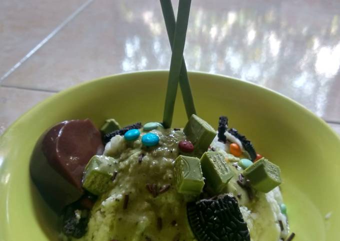 Resep Patbingsu Matcha (es kepal matcha) oleh Roro Cooking - Cookpad