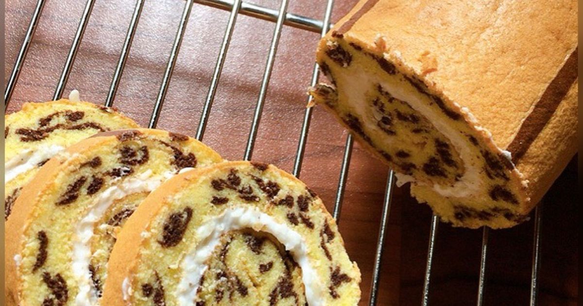 Resep Cheetah Roll Cake By Chef Farah Quinn (Full 6 Telur Gapake ...