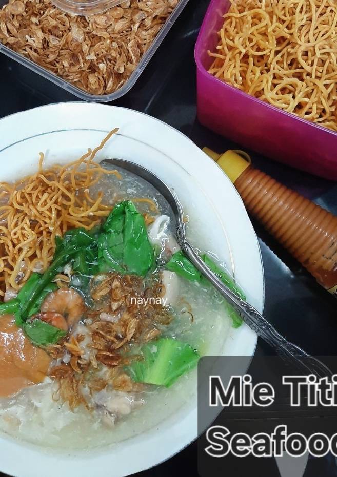 Resep Mie Titi Seafood (Mie Kering Khas Makassar) oleh NayNay - Cookpad