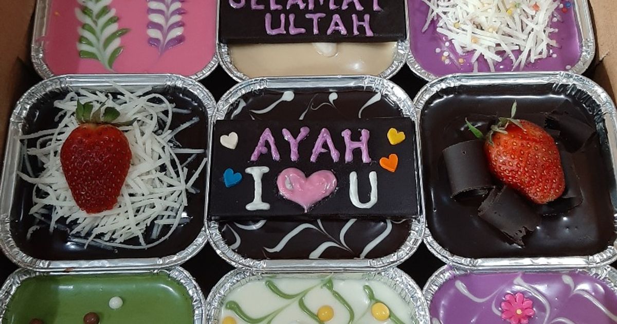 Resep brownis cup lumer rumahan enak dan mudah - Cookpad