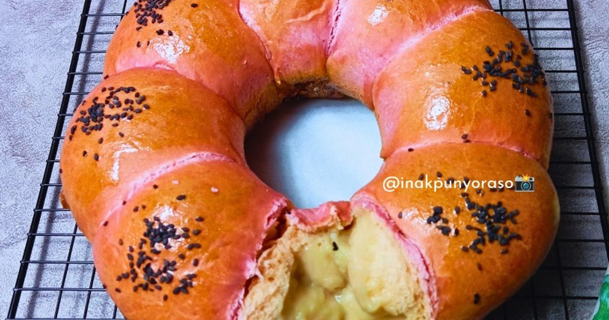 Resep Roti Sobek Buah Naga Vla Durian oleh Oktaviani (Bund@ Keyl ...