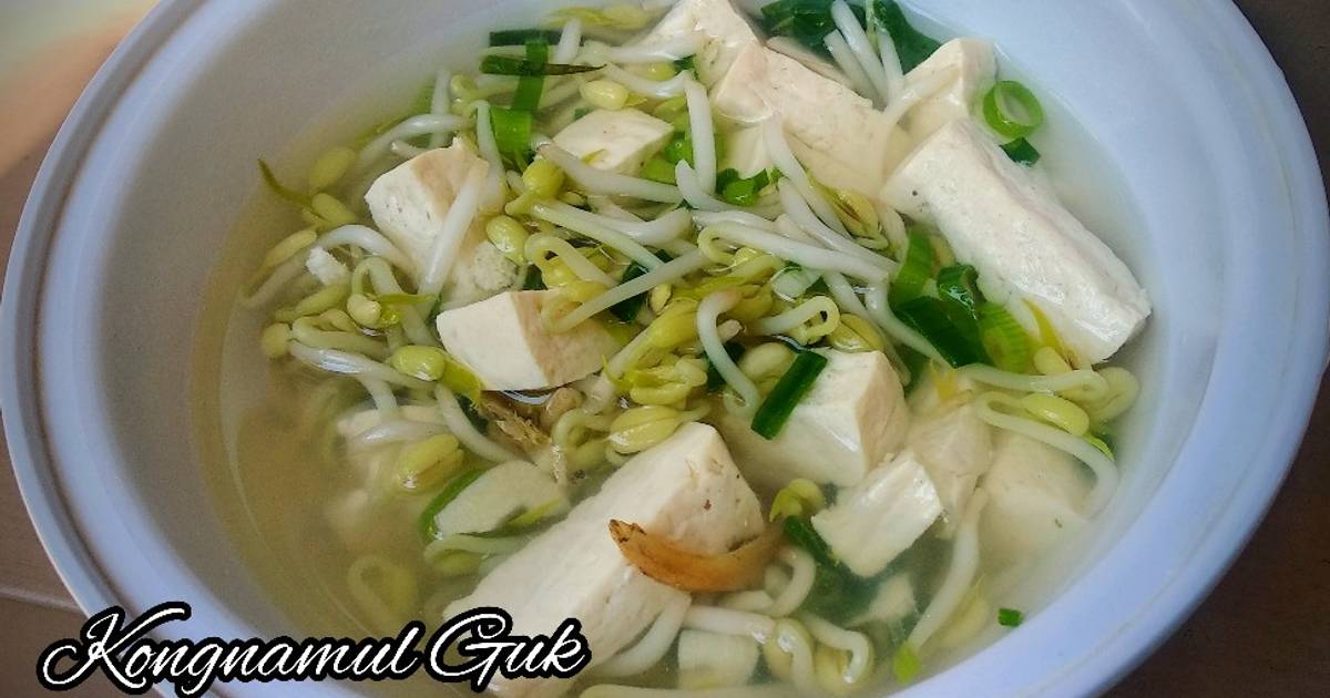 Resep Kongnamul guk (sup toge ala Korea) oleh Kurnalia Litsani - Cookpad
