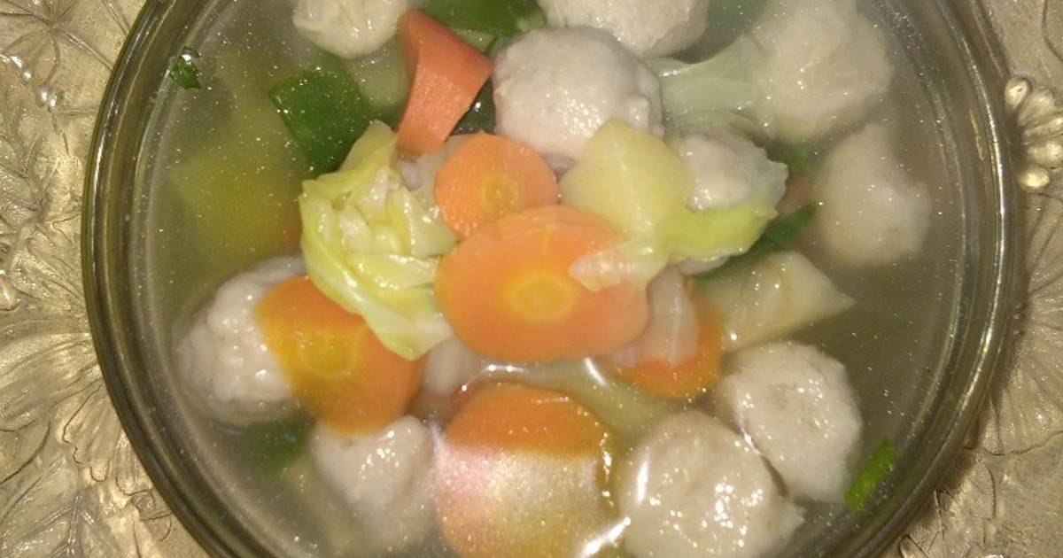 Resep Sayur Sop baKso mini oleh Arshaka Davania - Cookpad