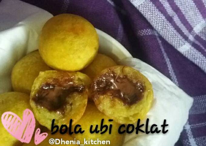 Resep Bola ubi coklat lumer oleh Dhenia Zhaier - Cookpad