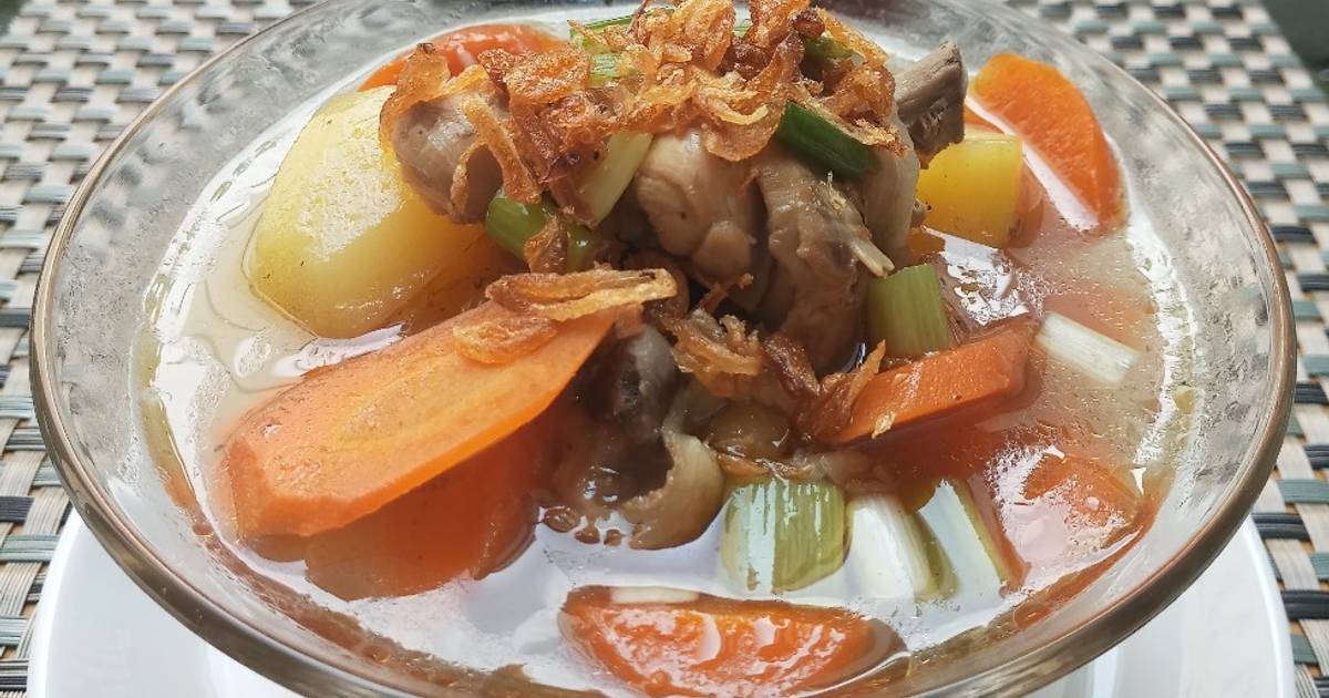 37 resep sop ayam pak min klaten onion enak dan mudah - Cookpad