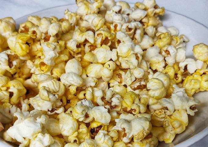 Butter Popcorn Recipe by Sanober Danish - Cookpad
