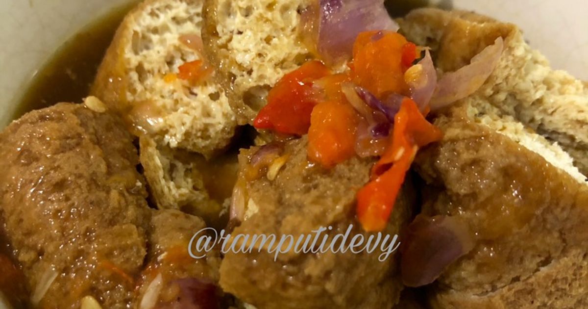 Resep Tahu Gejrot Kuah Bikin Sendiri oleh Ramputi Uti Devy - Cookpad