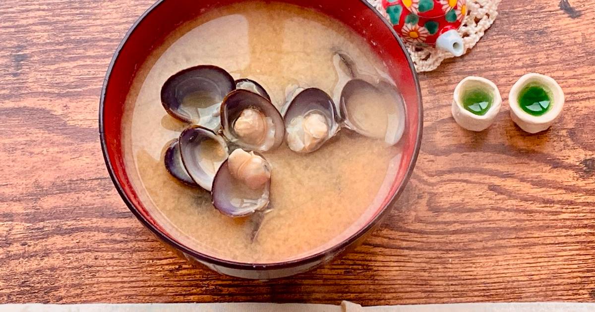 Japanese Shijimi Mussels Miso Soup Recipe by Aunty Eiko's international ...
