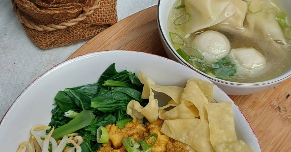 Resep 104. Pangsit Rebus isi Ayam oleh Noona Hilda ️ - Cookpad