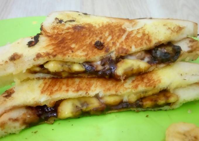 Resep Roti Bakar Banana Choco Cheese oleh Rubi's Kitchen - Cookpad