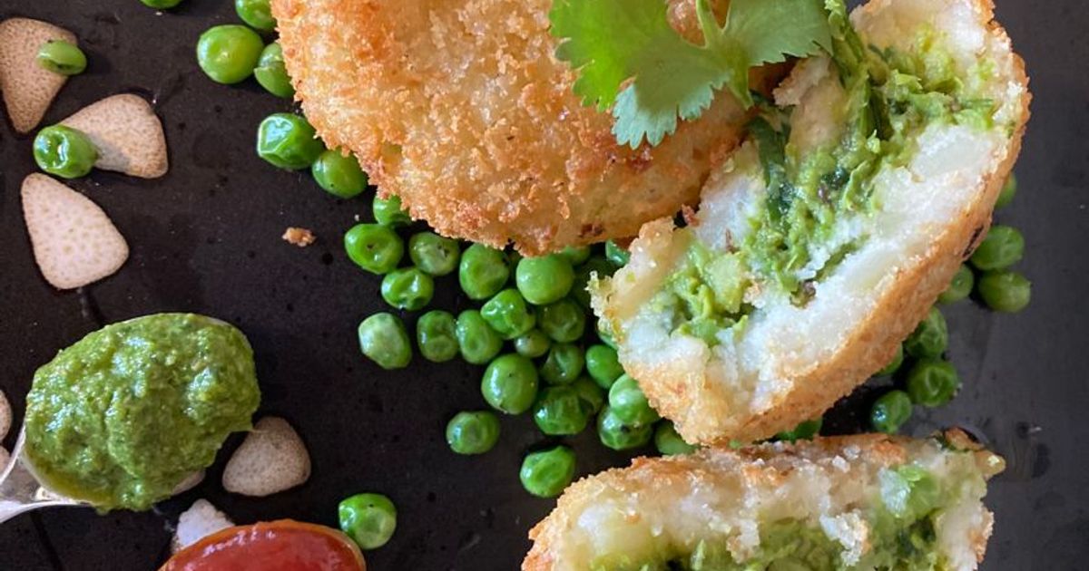 Matar Pattice / Peas Cutlet Recipe By Surekha Dongargaonkar