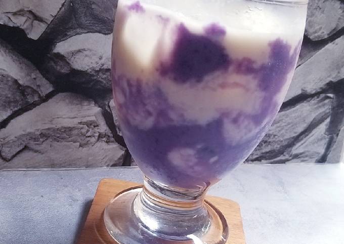 Resep Ice Taro Milk oleh Roro Woelan - Cookpad