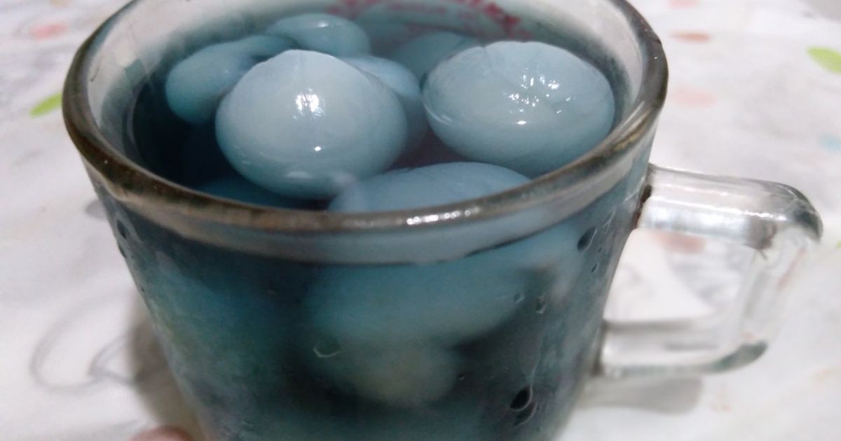 Resep Ice Longan Blue Pea Tea oleh Vivin Sugiana~LOVIS CAKE - Cookpad