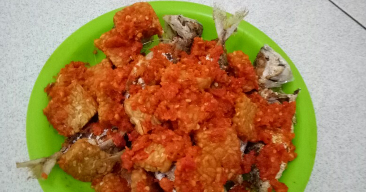 Resep Ikan Tempe Goreng Balado oleh hambarani - Cookpad