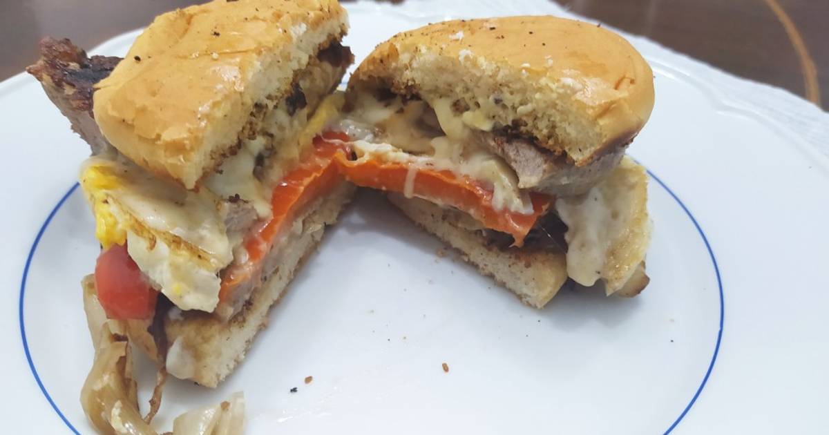 Sándwich de bondiola de cerdo - 22 recetas caseras- Cookpad