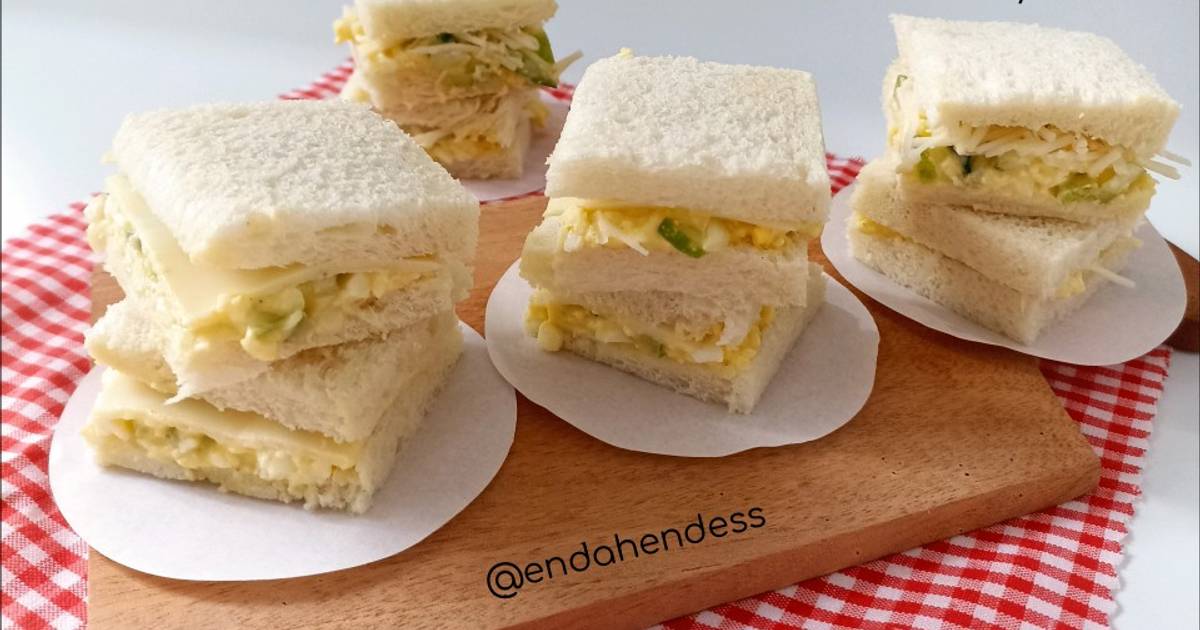 Resep Sandwich Telur Mayo, Tamago Sando 🧡 oleh Endah Mumpuni - Cookpad