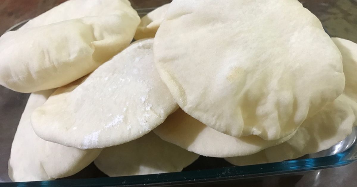 Infladitos Pan Pita O Figazza árabe Receta de Veronica