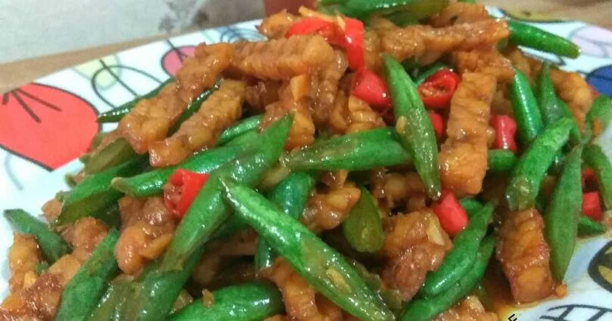Resep Oseng Buncis Tempe Pedas Manis oleh Elisabeth Febrina Sebayang ...