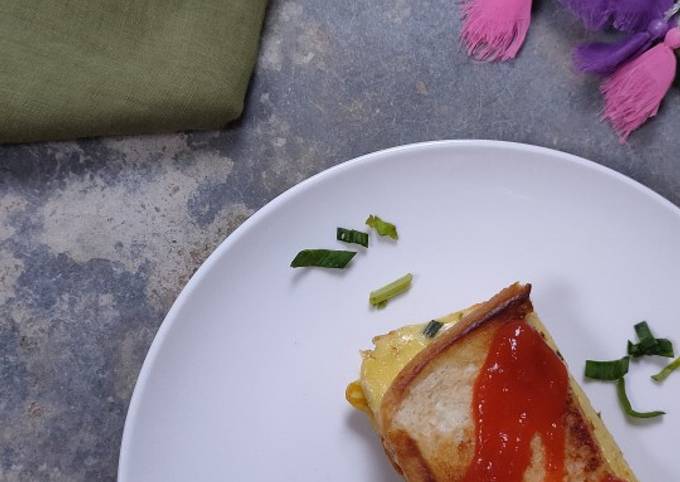 Resep Roti Telur Lipat Isi Bakso oleh Yusra Sfa - Cookpad