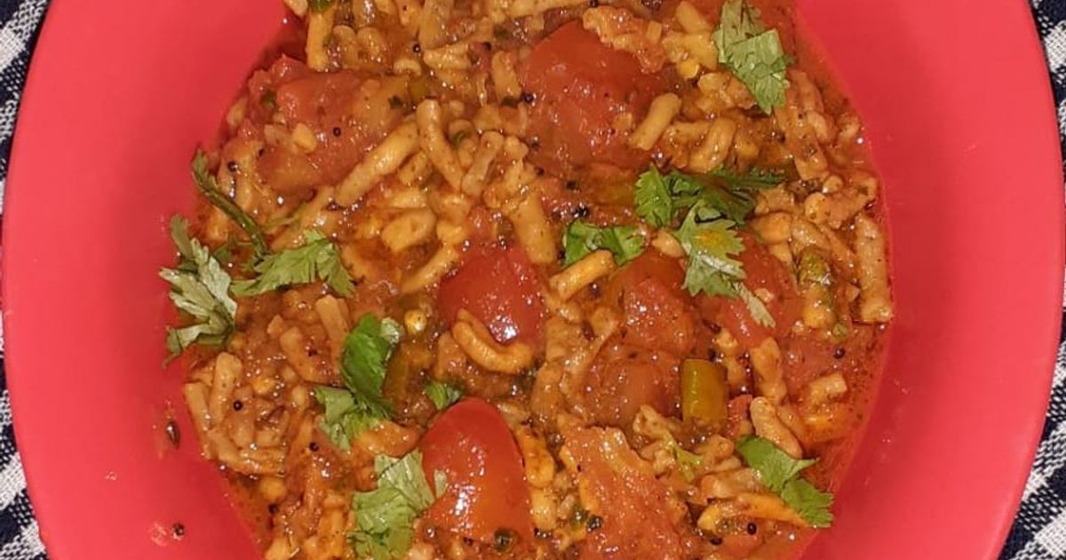 Sev Tamatar. Recipe by Mridula Srivastava - Cookpad