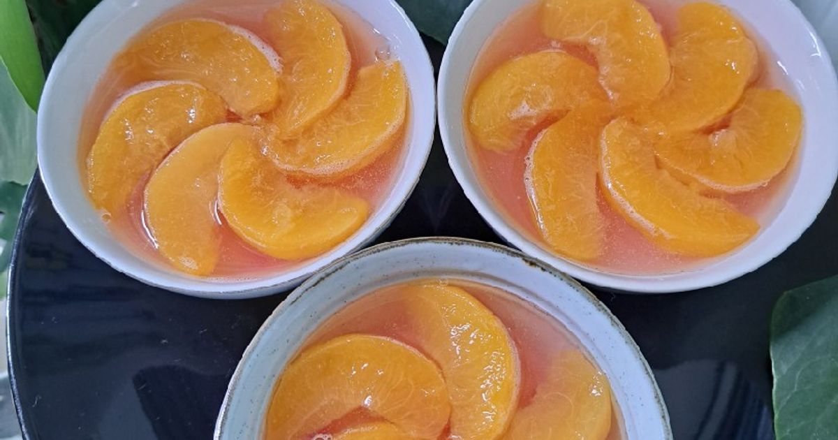 Resep Puding Agar Agar Mutiara Topping Peach oleh Masakan Seadanya By ...