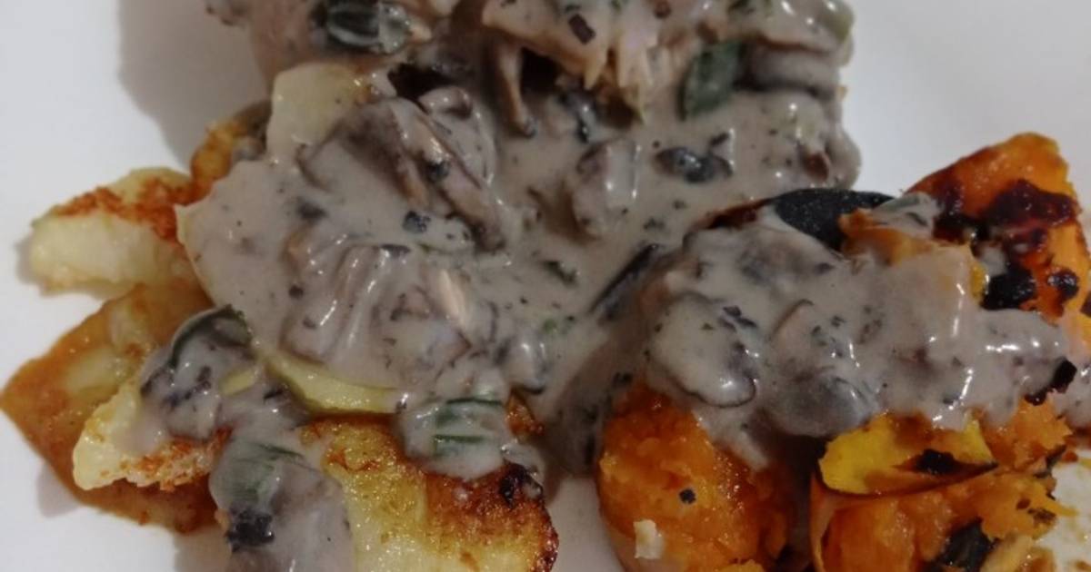 Crema portobello pollo - 31 recetas caseras- Cookpad