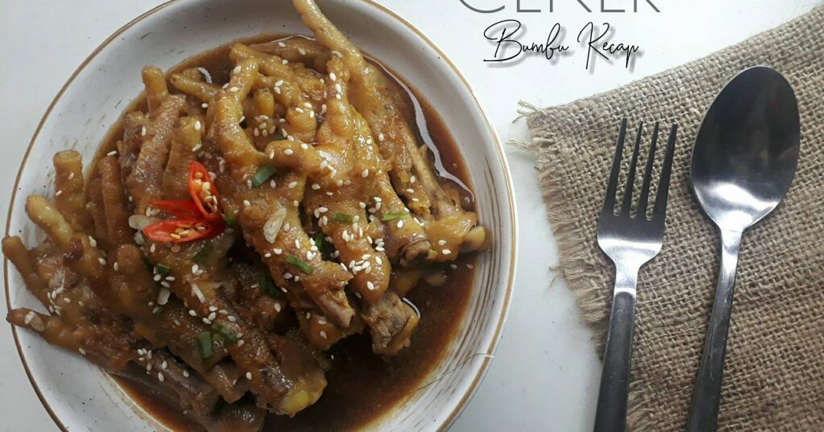Resep Ceker bumbu kecap oleh Dv Aryanthie - Cookpad