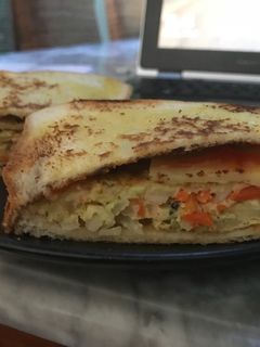 Resep 56. Korean Street Egg Toast oleh Ken - Cookpad