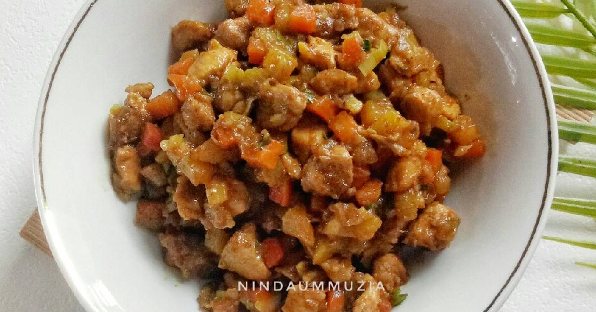 Resep Tumis Ayam Kari Untuk isian Roti Baso/pastel/kari puff oleh ...