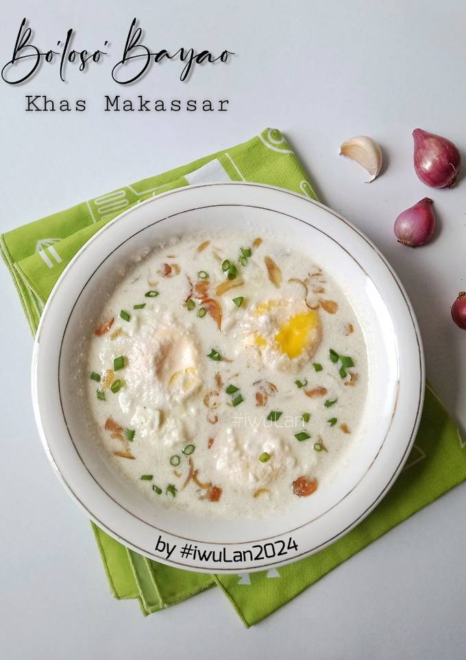 Resep Bo'loso' Bayao (Telor Ceplok Santan) Khas Makassar oleh DyahWuLan ...