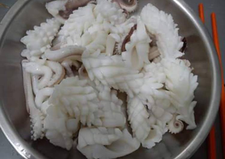 Resep Cumi rebus (tips agar terlihat cantik) oleh chusni sari nihayati ...