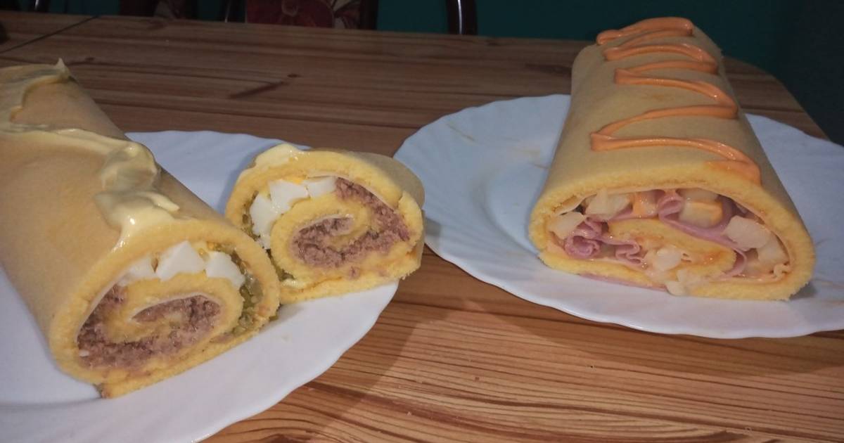 Pionono con atun jamón y queso - 45 recetas caseras- Cookpad