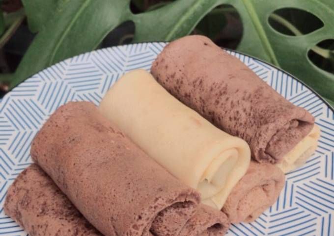 Resep Soft crepes isi vla oleh Dina A - Cookpad